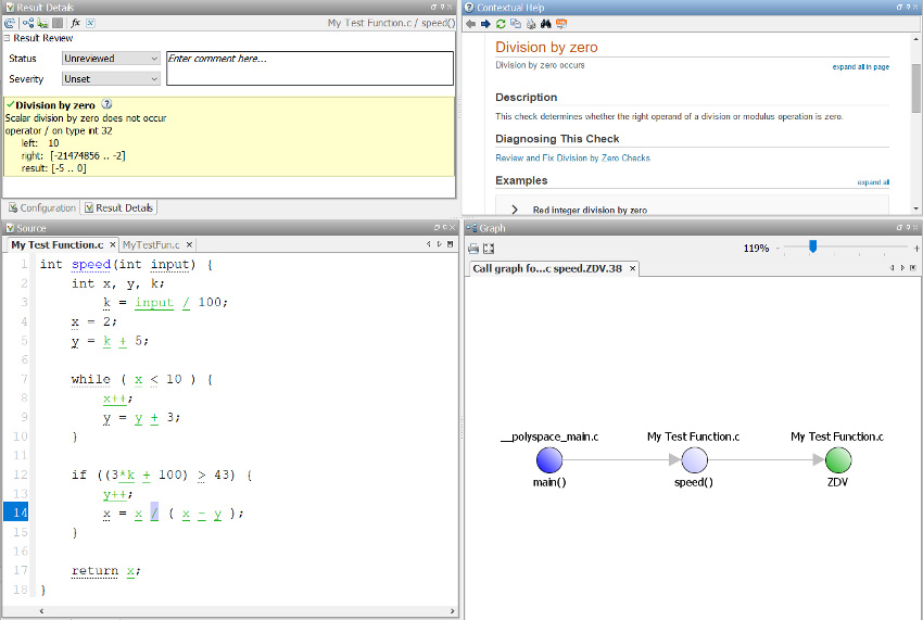 Static Code Analysis - MATLAB & Simulink